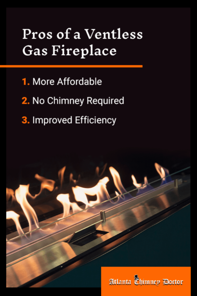 A Guide to Ventless Gas Fireplaces | Atlanta Chimney Doctor